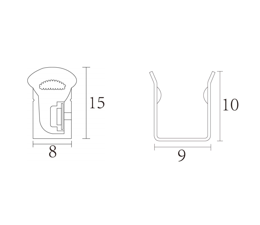 Neon Flexible Strip Light Led Neon Light Mounting Clip